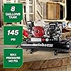 Metabo HPT Gas Powered Wheeled Air Compressor, 8 Gallon, 116 to 145 PSI, Professional Grade ...