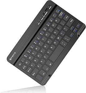 Amazon.com: Fintie 7-Inch Ultrathin (4mm) Wireless Bluetooth Keyboard ...