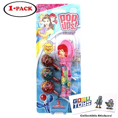 Buy Disney Princess Pop Ups Lollipop Case Holder Ariel with Chupa Chups ...