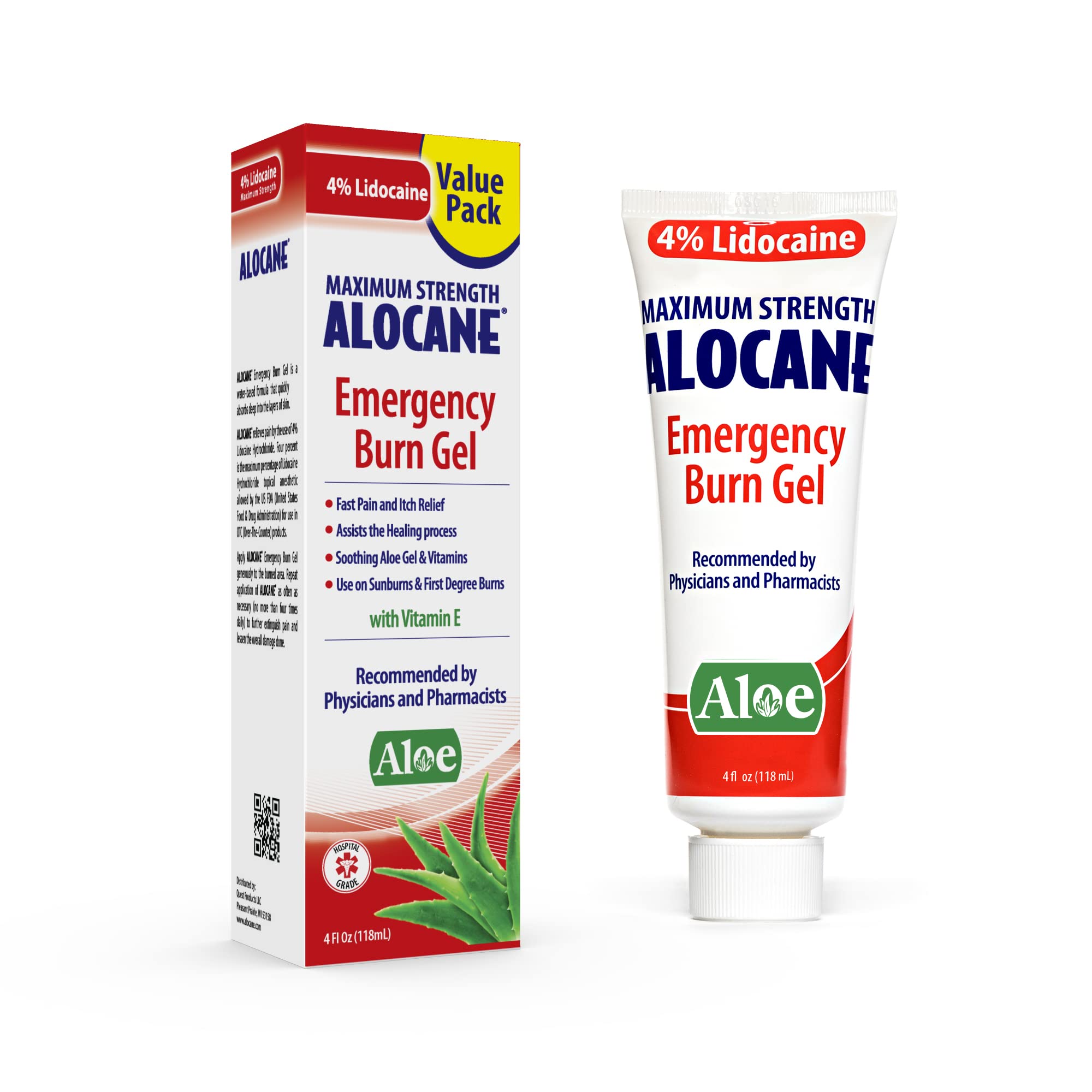 Mua ALOCANE® Emergency Burn Gel, 4% Lidocaine Max Strength Fast Pain ...