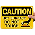 SmartSign "Caution - Hot Surface, Do Not Touch" Sign | 7" x 10 ...