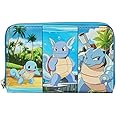 Amazon.com: Loungefly Pokémon Squirtle Evolution Zip Around Wallet ...