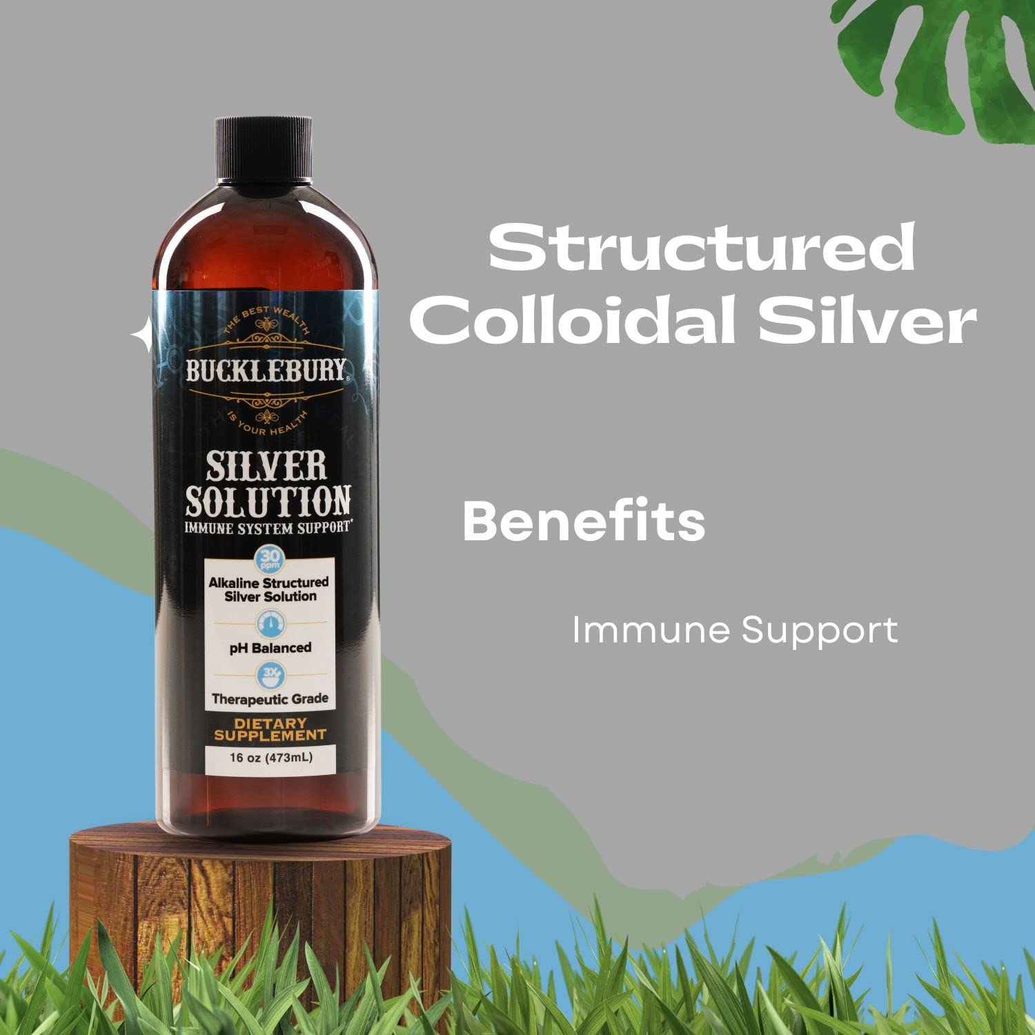 Mua Bucklebury Silver Solution Liquid 30ppm - pH Balanced Natural ...