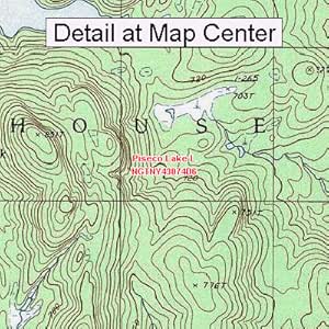 Amazon.com : USGS Topographic Quadrangle Map - Piseco Lake L, New York ...