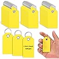 Amazon.com : 500 Pcs Yellow Paper Key Tags with Rings 1.3x2.7inch Label ...