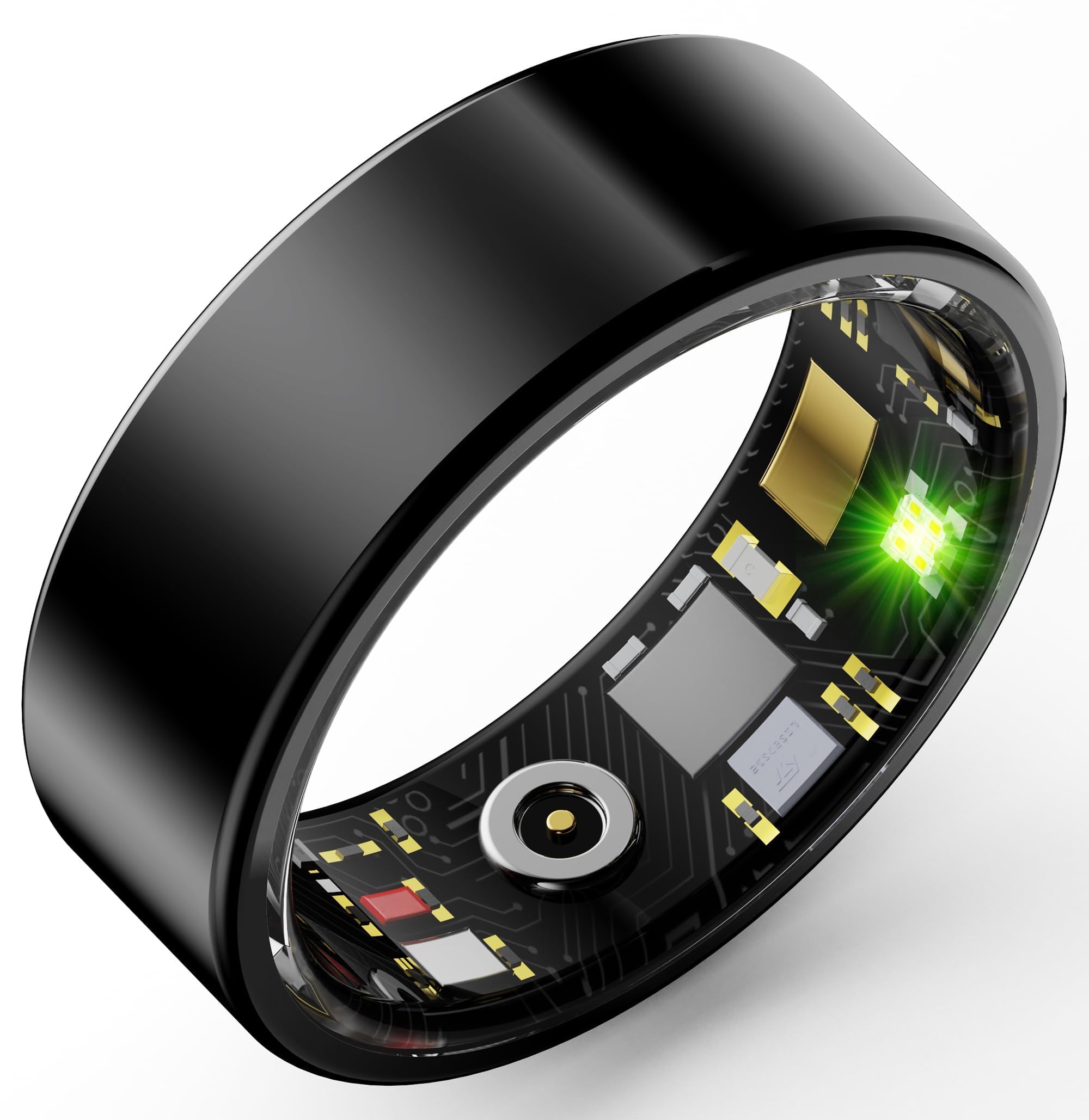 CNBRO Smart Rings for Men Women Fitness Ring Heart Rate Monitor Sleep ...