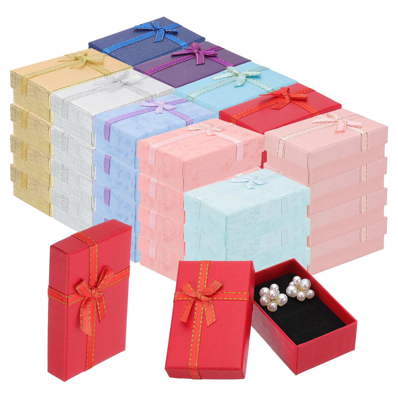 PATIKIL Jewelry Gift Boxes, 80Pcs Small Gift Packaging Box Cardboard ...