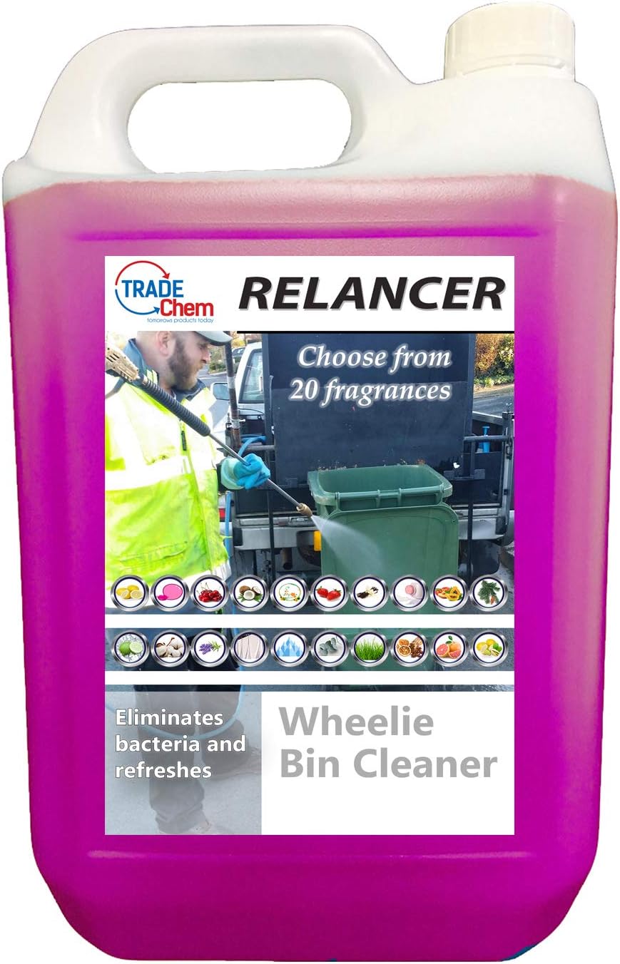Trade Chemicals Wheelie Bin Cleaner 5L Relancer Anti-Bacterial ...
