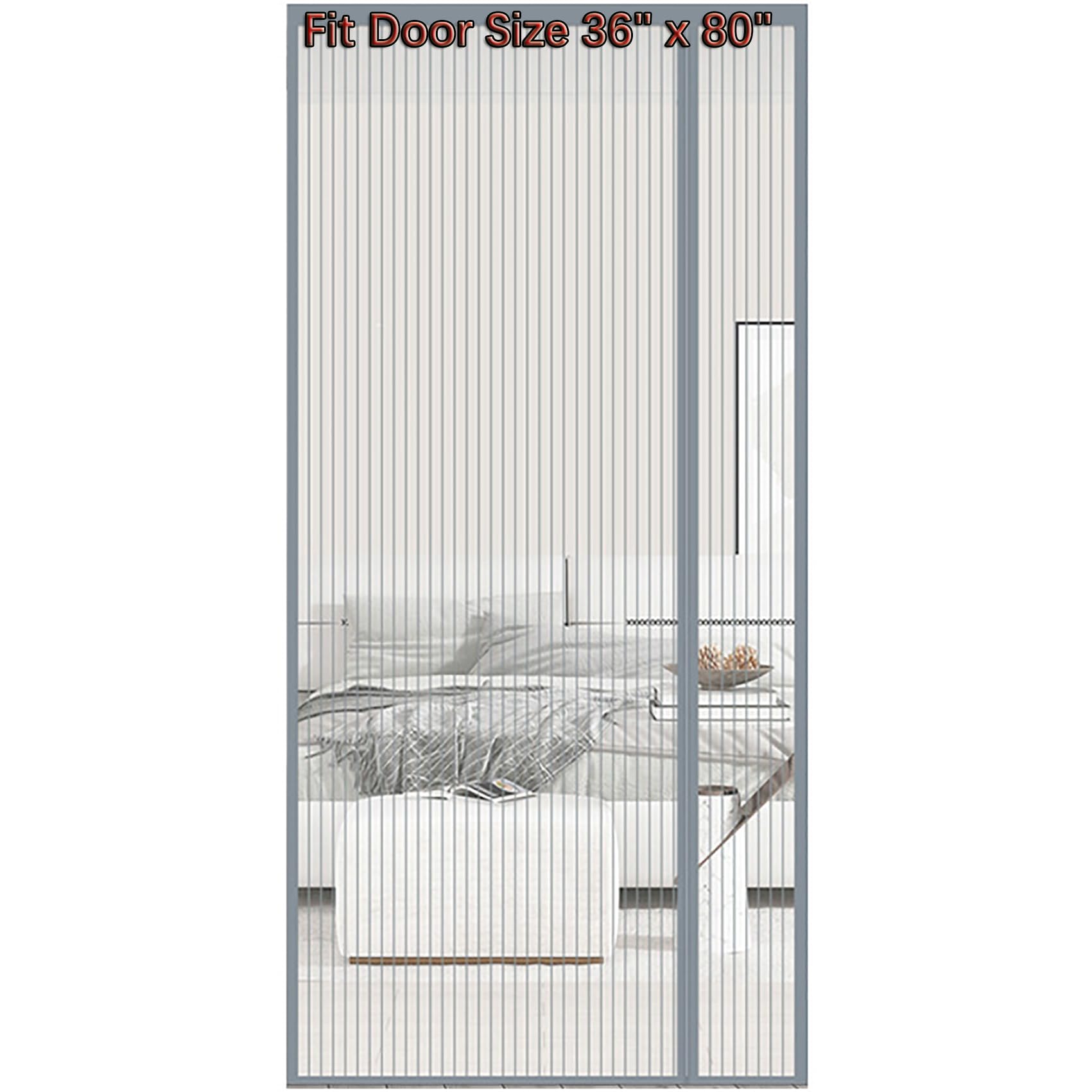 PHOGARY Magnetic Screen Door Durable Fiberglass Mesh Fit Door Size ...