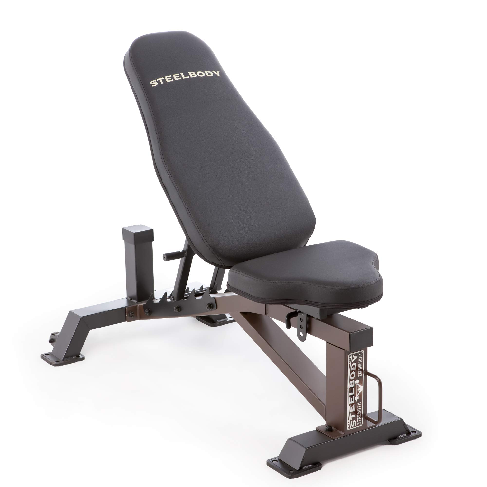 Steelbody Deluxe 6 Position Utility Weight Bench for Weightlifting and ...
