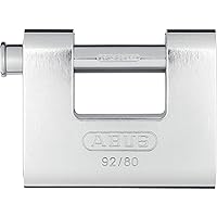 ABUS 92/80 KD All Weather Solid Brass with Steel Jacket Monoblock Keyed ...