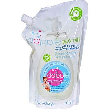 Amazon.com: Dapple Refill Pack Baby Bottle and Dish Liquid, Fragrance ...