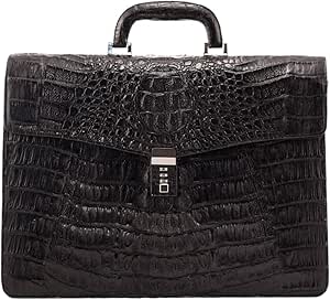 Amazon.com | Stefano Laviano - The Chairman - Genuine Crocodile Leather ...