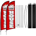 Amazon.com: 2 Pack Open House Flags, 8FT Open House Signs for Real ...