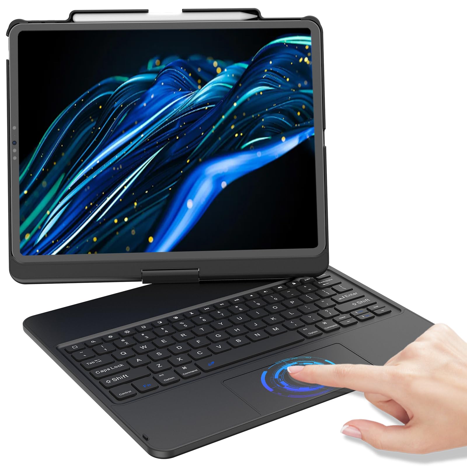 KBCASE Touch Keyboard Case for iPad Air 13 inch (M3/M2, 2025/2024)/for ...