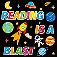 Amazon.com : Space Theme Reading Classroom Bulletin Board Decors, Outer ...