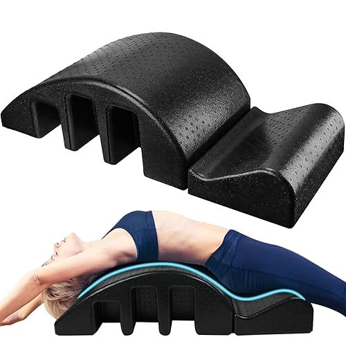 Faittd Pilates Spine Corrector,Black Foam Step Barrel for Spine Health ...