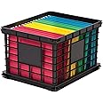 Amazon.com: STAPLES 253856 File Storage Plastic Crate Letter/Legal Size ...