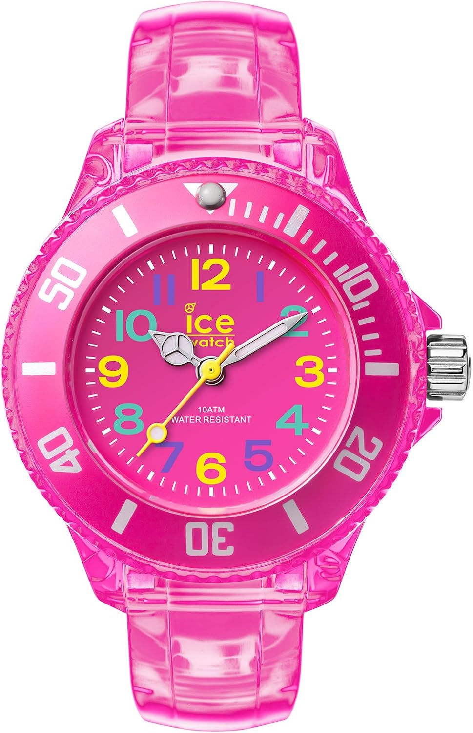 Ice Watch Ice Happy Neon Pink Children's Quartz Analogue Watch with ...