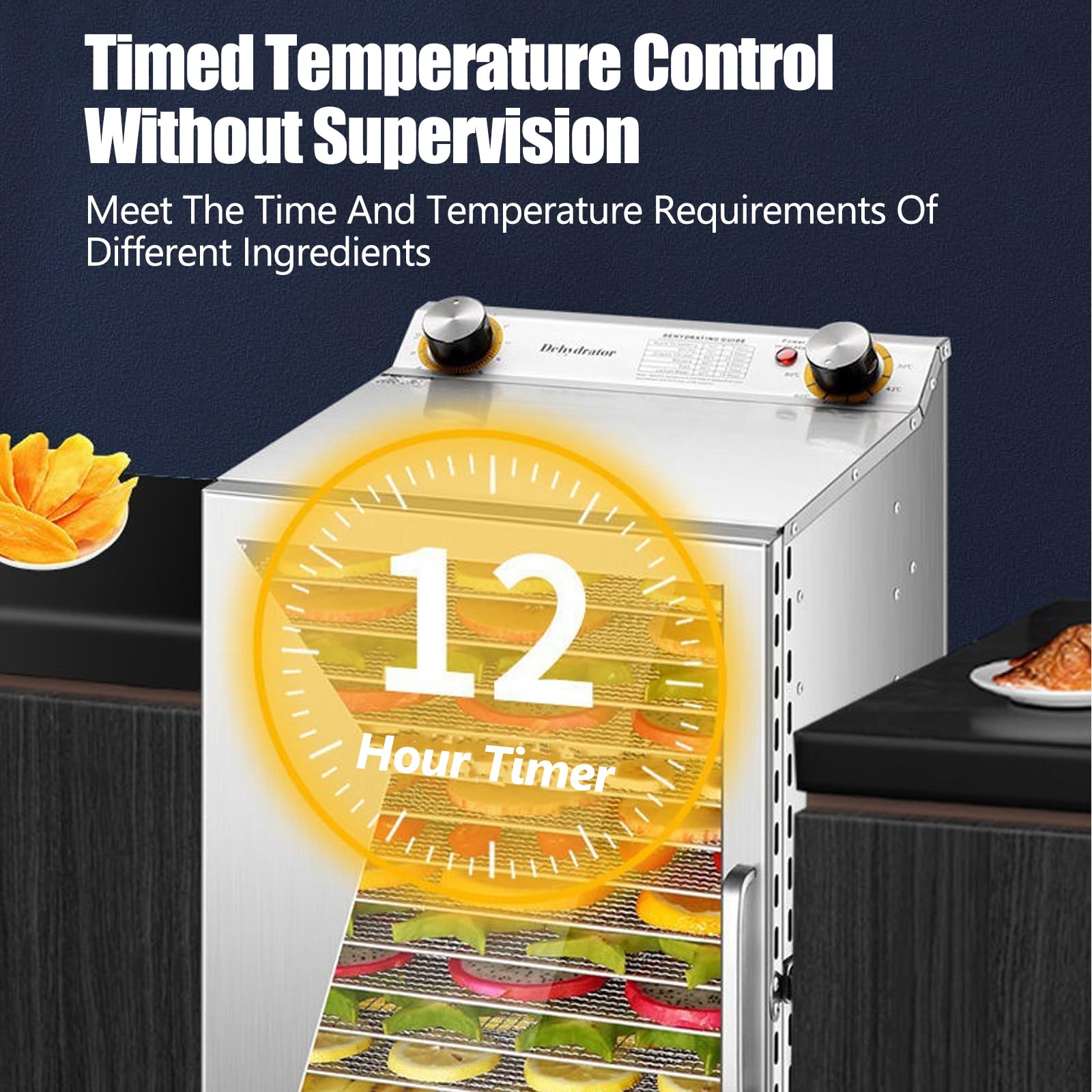 Commercial Food Dehydrator, 18-Tray Commercial Dehydrators, Dryer ...