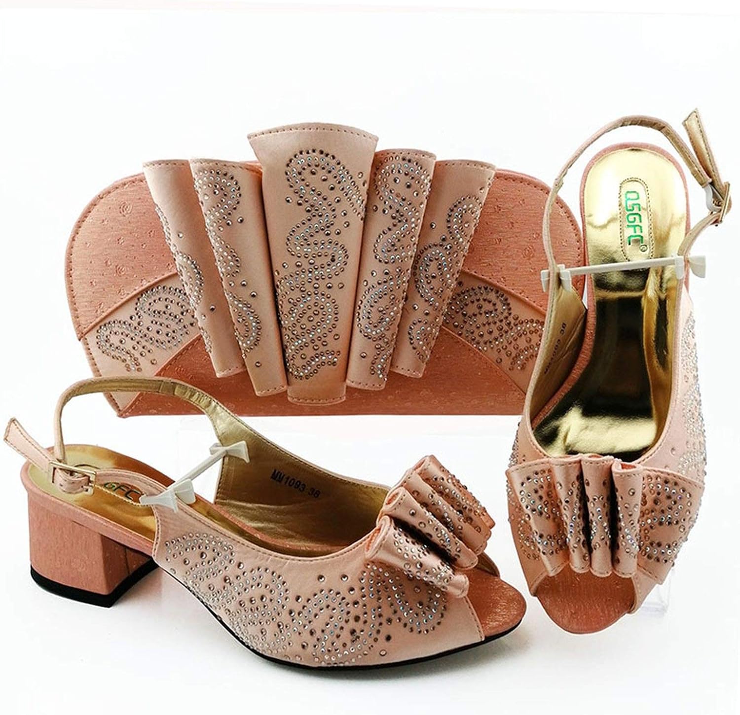 Amazon.com | Magenta Color Shoes with Matching Bag Set Italian Design ...