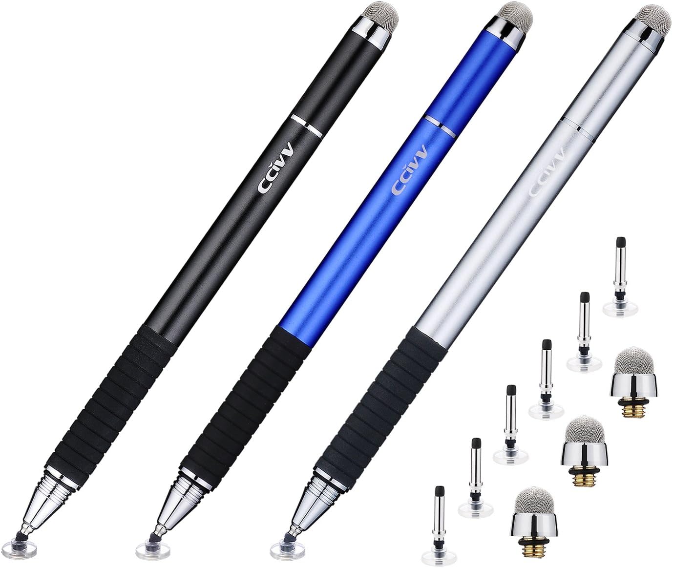 Amazon.com: CCIVV Stylus Pen 2 in 1 Fine Point & Mesh Tip for Touch ...
