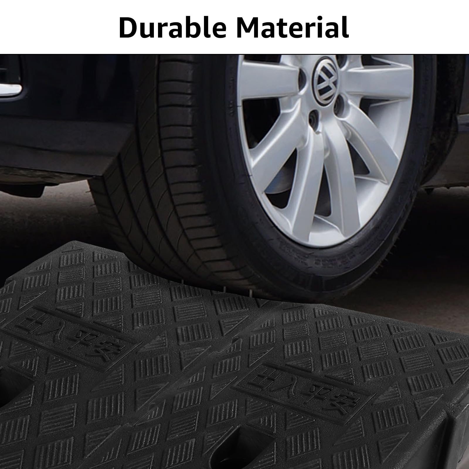 Mua 2 Pack Curb Ramp Black, Portable Lightweight Plastic Driveway Curb ...
