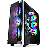 Amazon.com: Segotep Phoenix ATX Black Mid Tower PC Gaming Computer Case ...