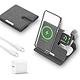 Amazon.com: 3 in 1 Wireless Charging Station - Wireless Charger ...