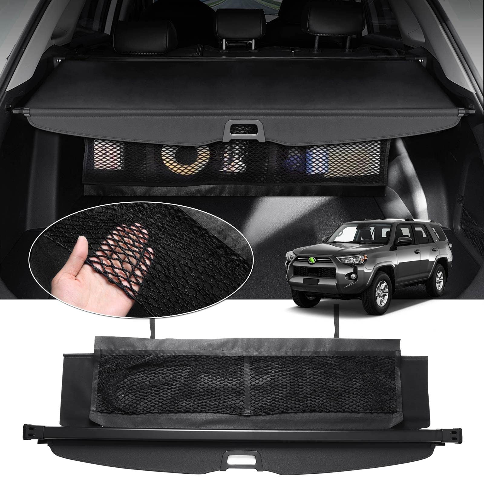 Retractable Cargo Cover for Toyota 4Runner 2010-2022 2023 2024 Trunk ...