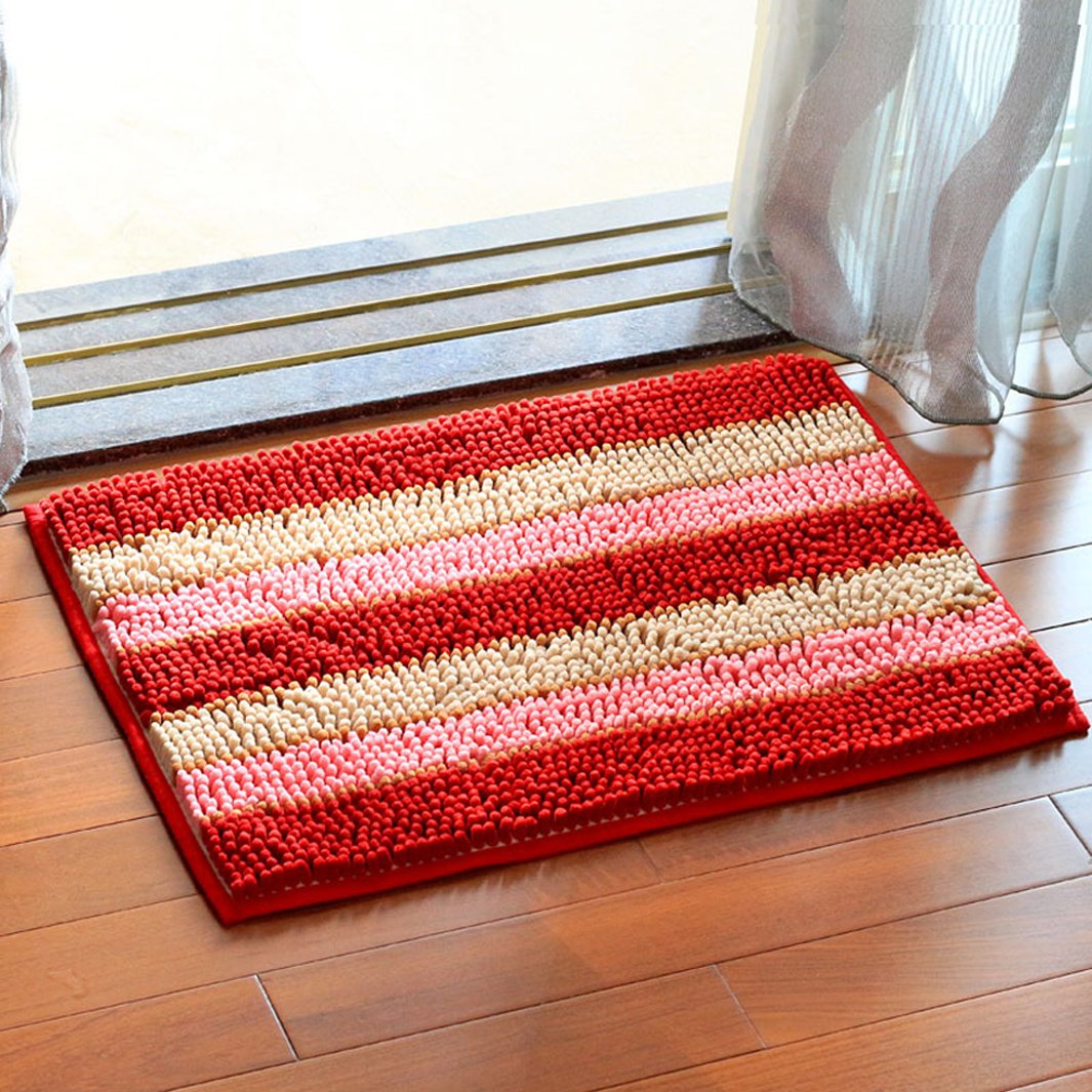 PRAGOO Bunte Chenille Teppich Bad Küche Mat Gestreifte Wasser ...
