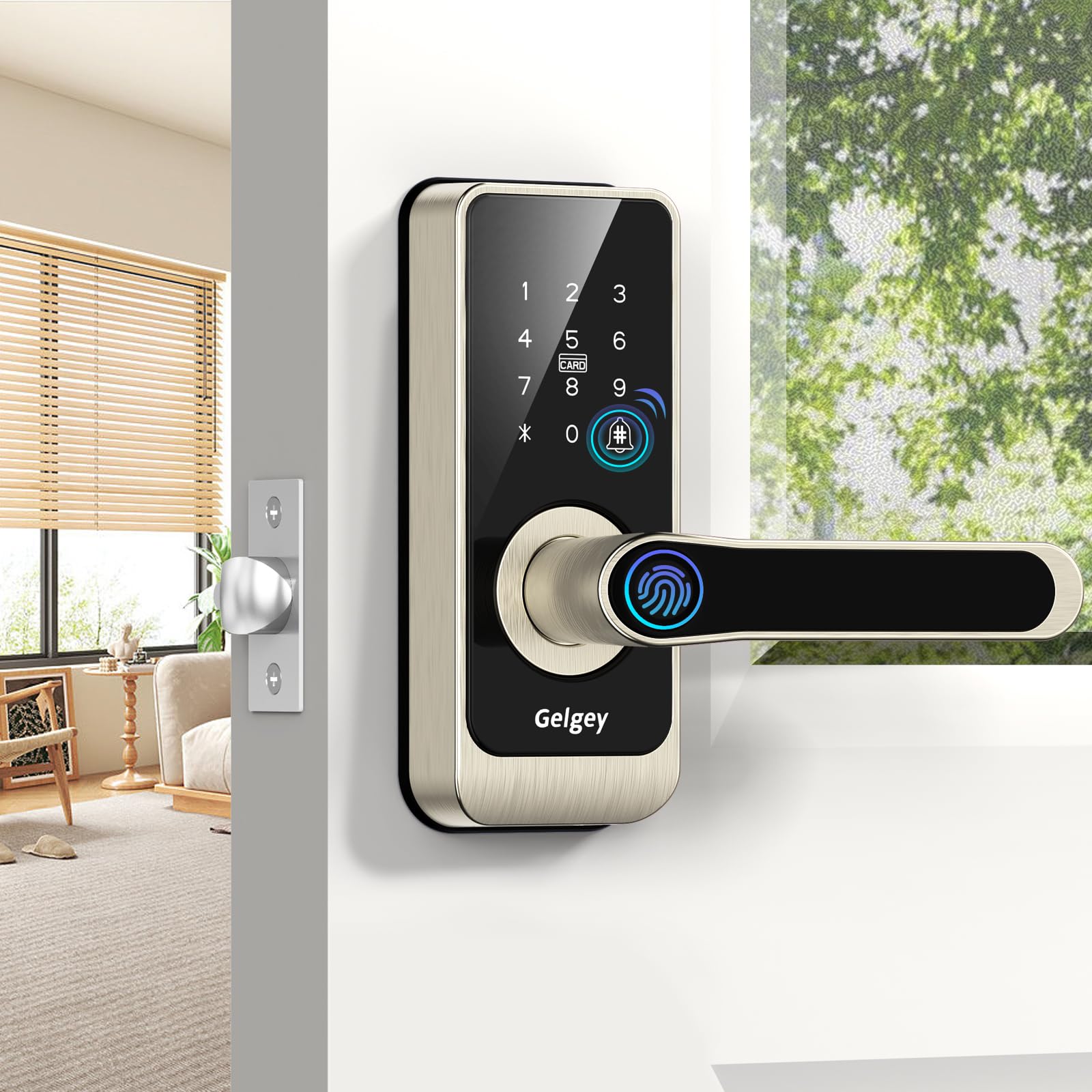 Mua Keyless Entry Door Lock, Smart Door Lock with Handle, 4 in 1 ...