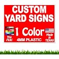 Amazon.com : VIBE INK 50 Pack of 18 x 24" Custom Single (1) Sided Yard ...