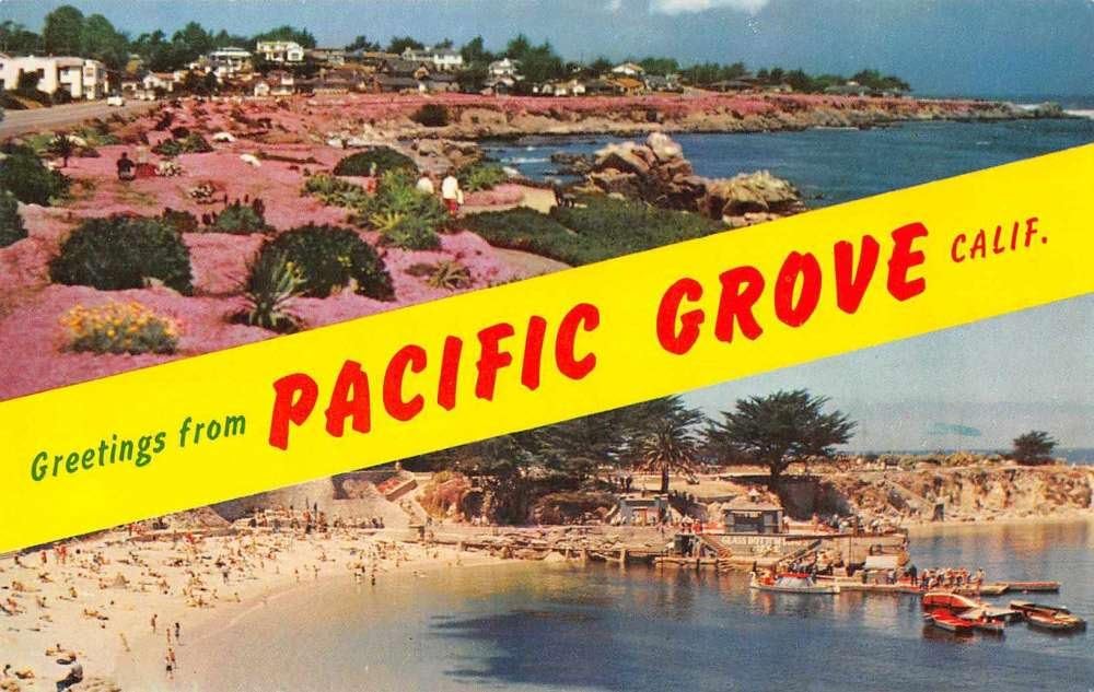 Pacific Grove California Greetings From scenic views vintage pc Z39819 ...