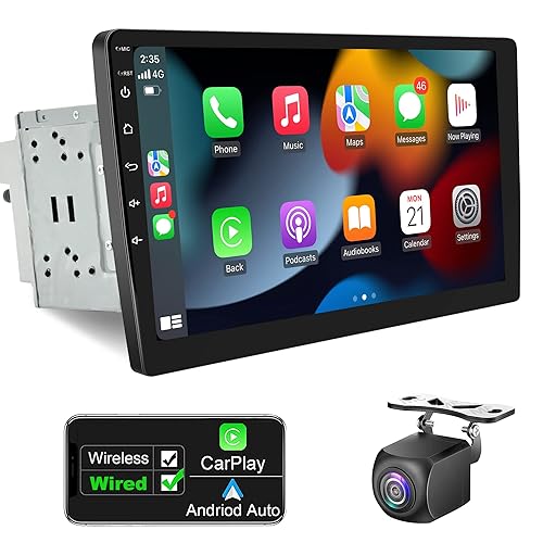 Double Din Car Stereo Touchscreen Radio - 10 Inch Floating Radio with ...