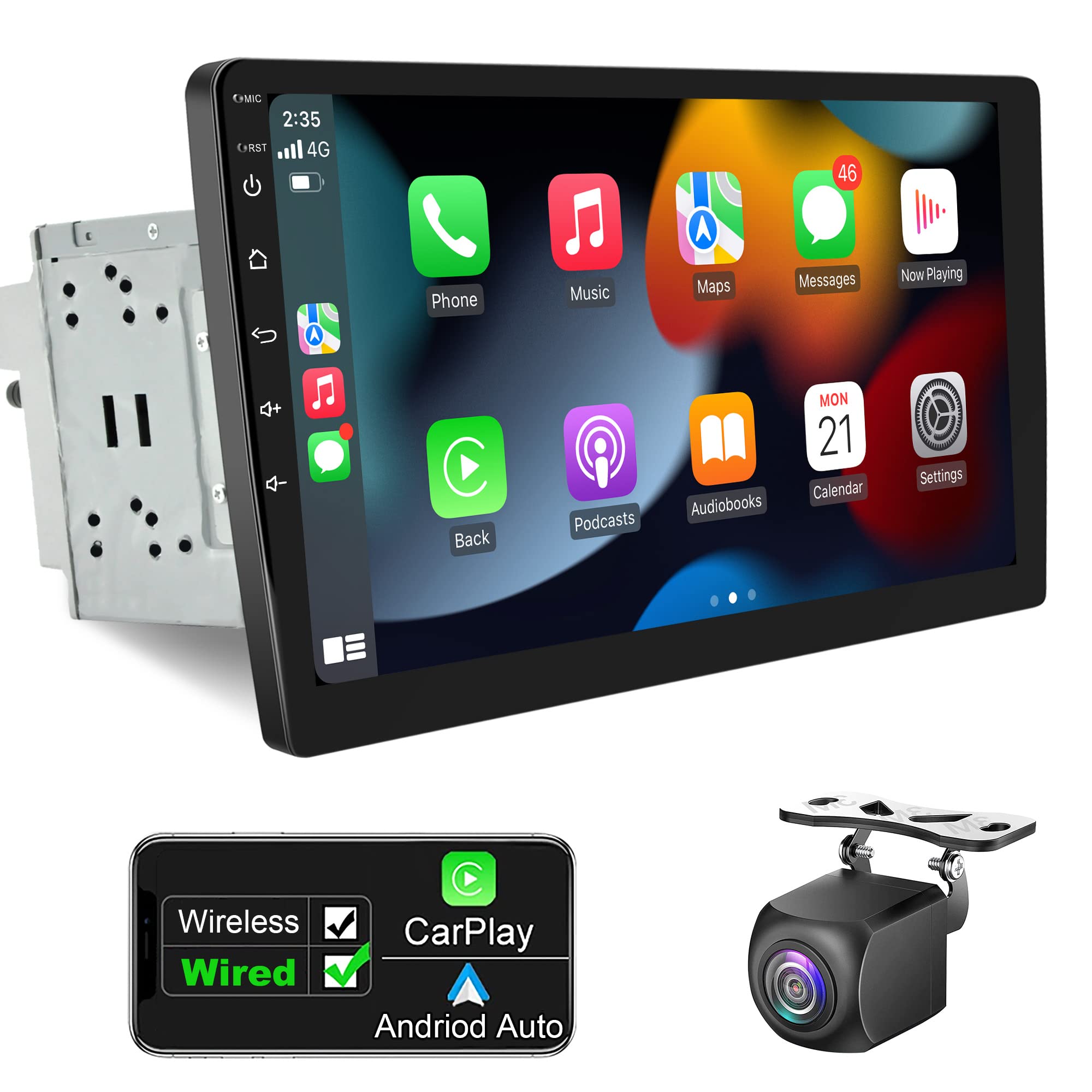 Mua Double Din Car Stereo Touchscreen - 10 Inch Floating Car Radio with ...