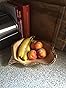 Amazon.com | roro 10 In Mango Wood Fruit Bowl with Bark Edges Made from ...
