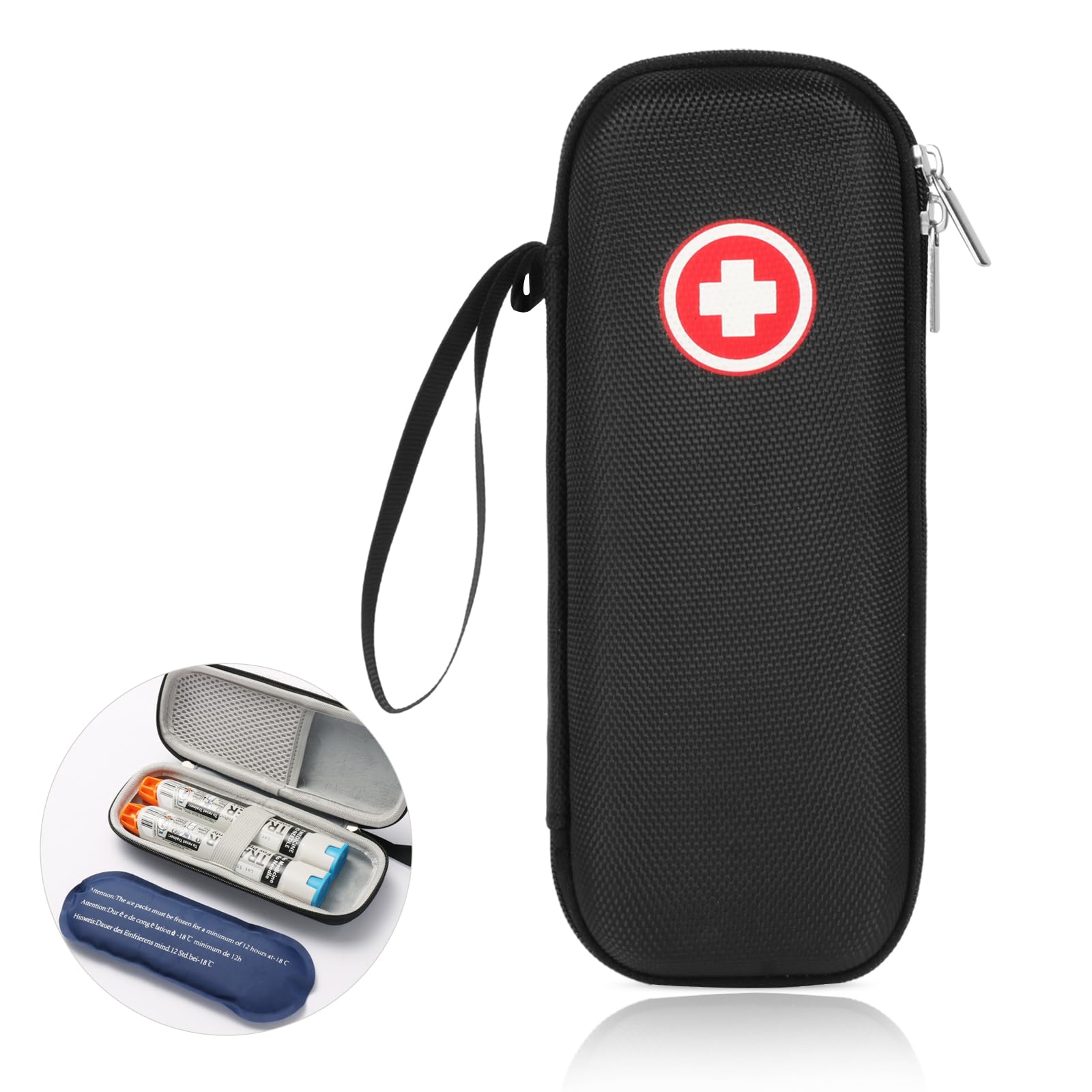 GENCAM EpiPen Carry Case Insulated, EpiPen Medical Hard Carrying Case ...