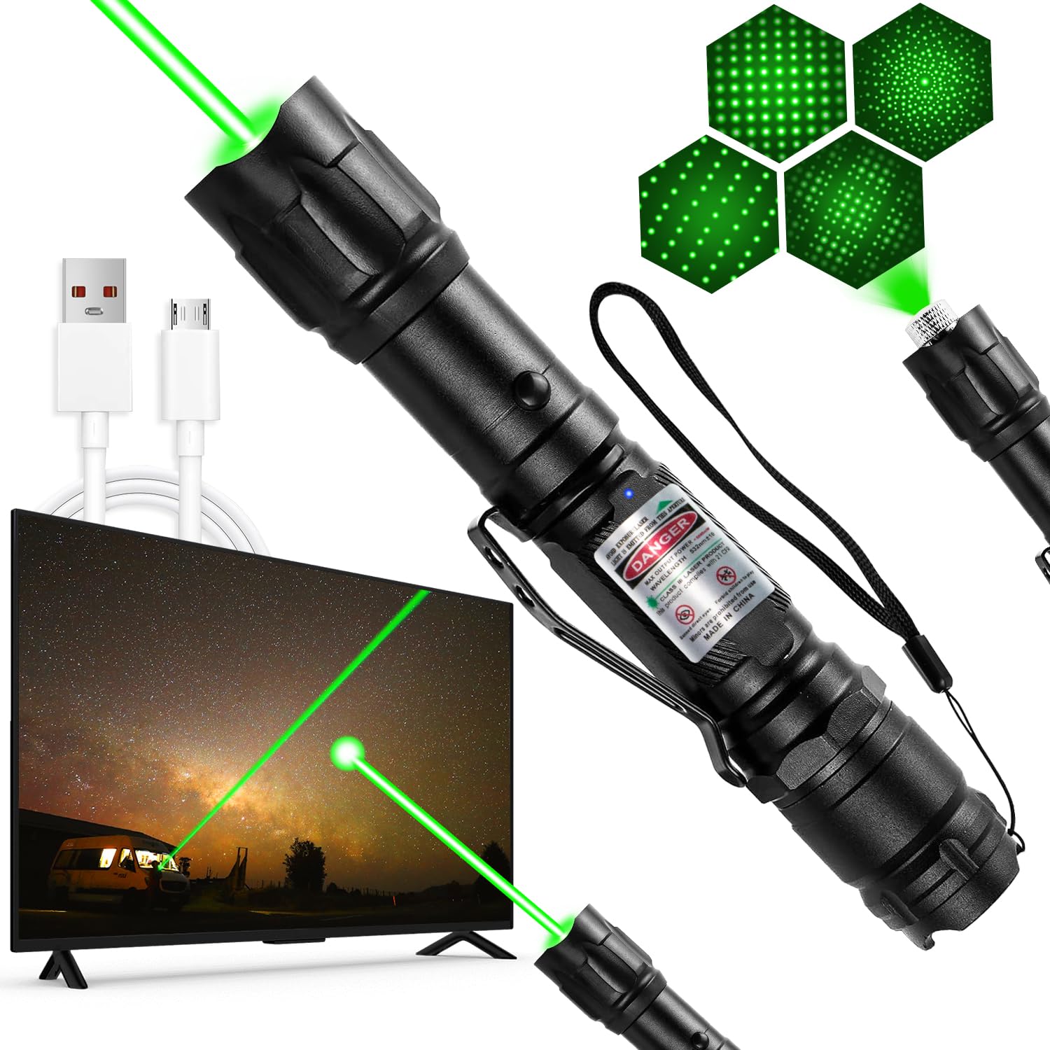 Mua Rechargeable Green Laser Pointer High Power Laser Pointer ...