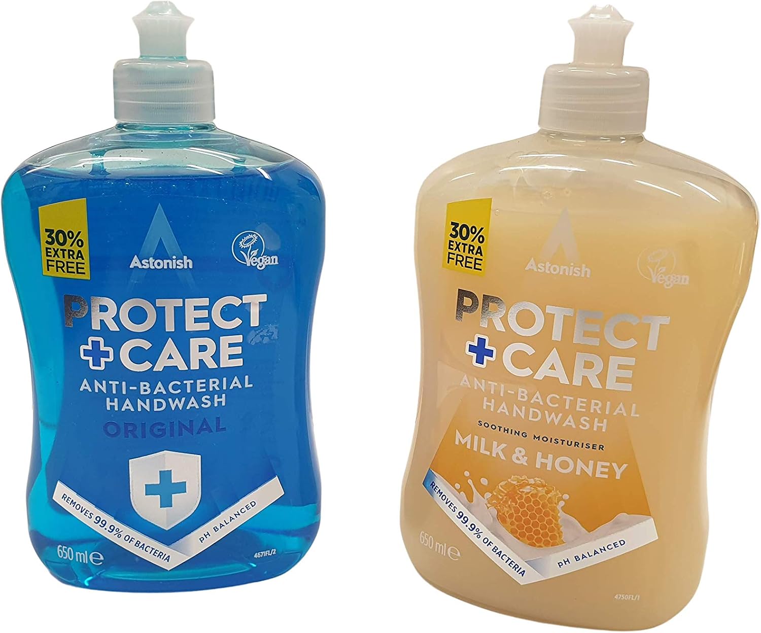 Astonish Antibacterial Handwash Milk & Honey – Original Soap 2 x 650ml ...