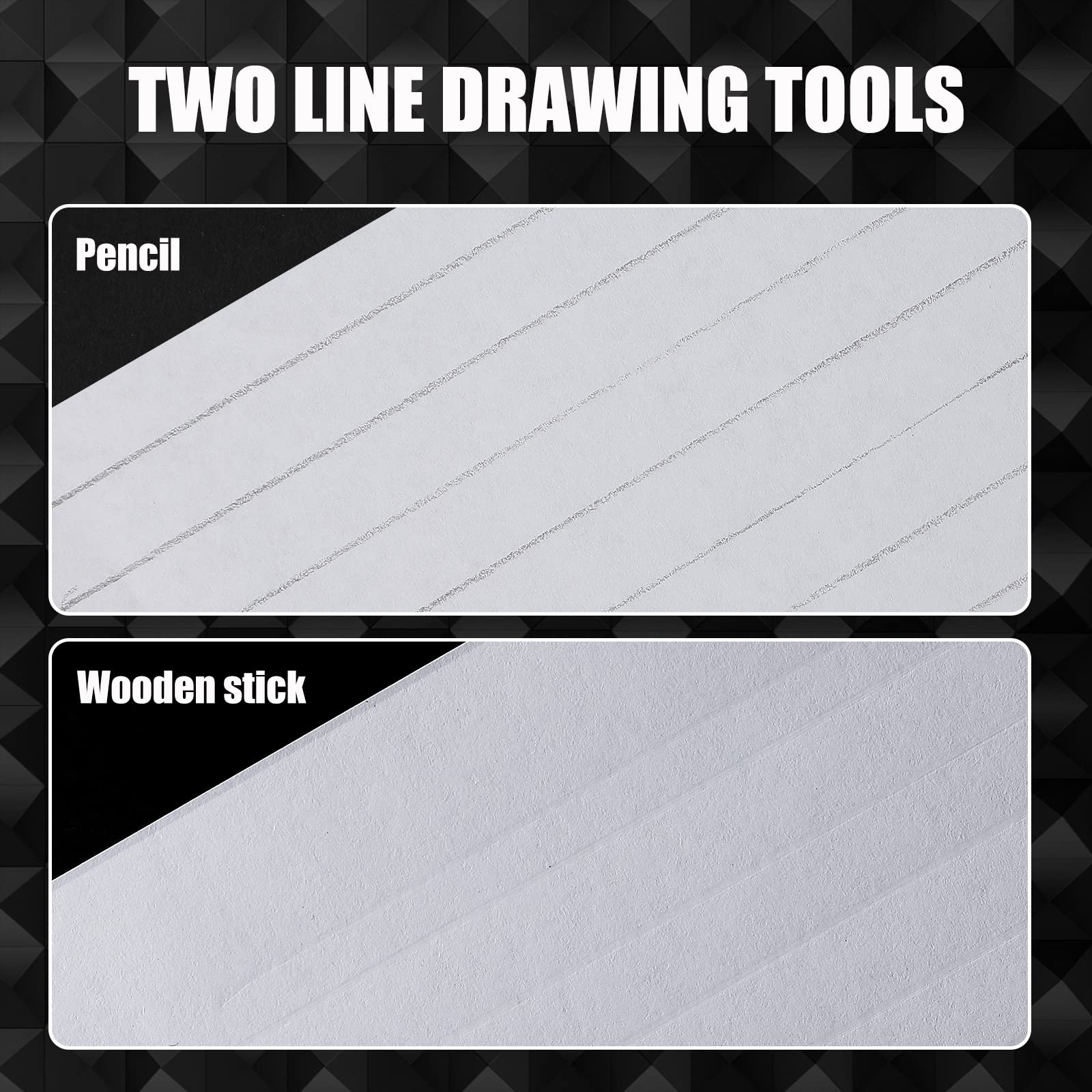 Mua 2 Packs Plastic Straight Line Stencil Template for Journaling ...