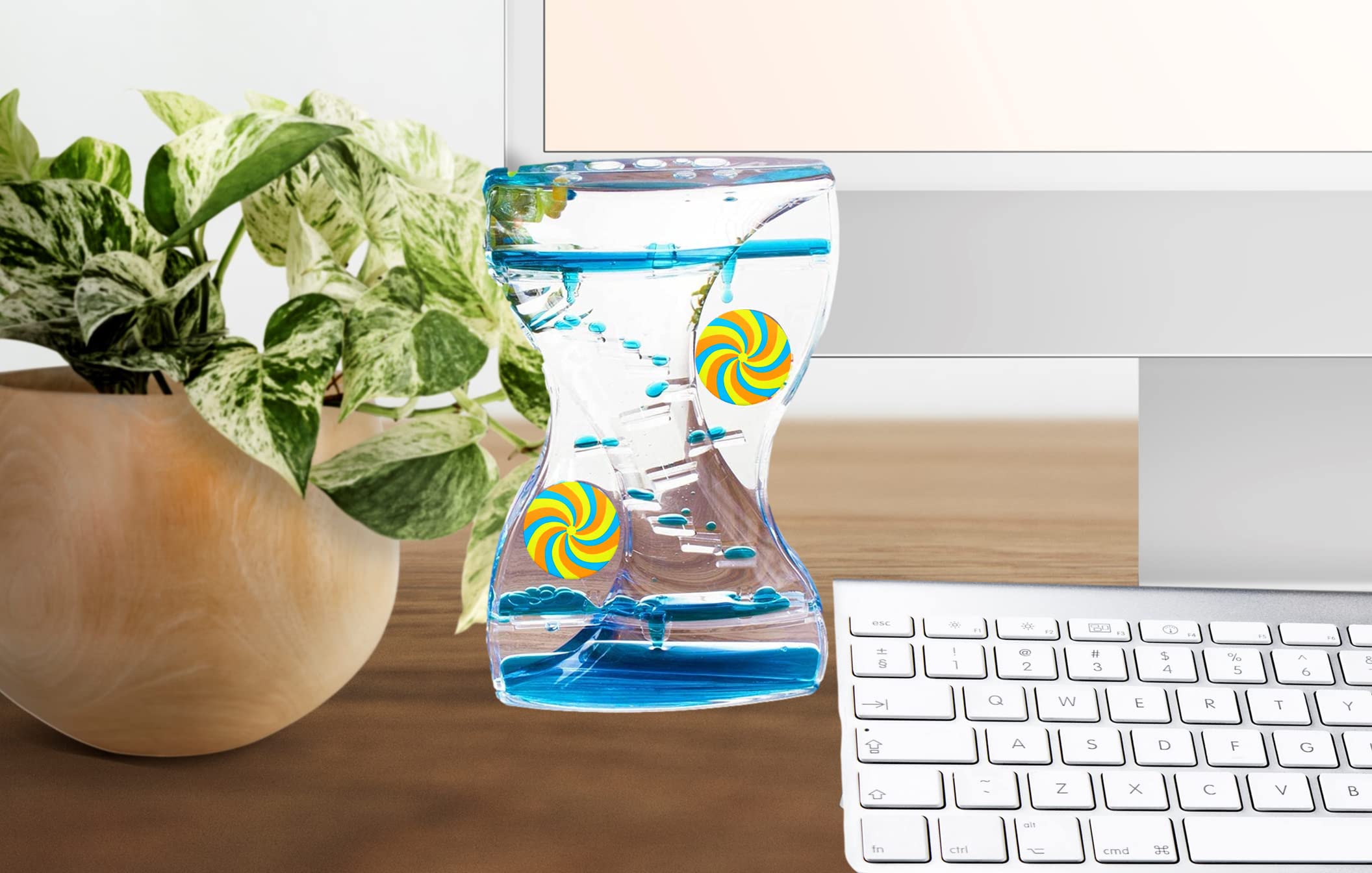 Mua JA-RU Liquid Motion Hourglass Bubbler (1 Toy Assorted) Liquid Timer ...