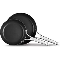 Amazon.com: Calphalon Premier Hard-Anodized Nonstick Frying Pan Set, 8 ...