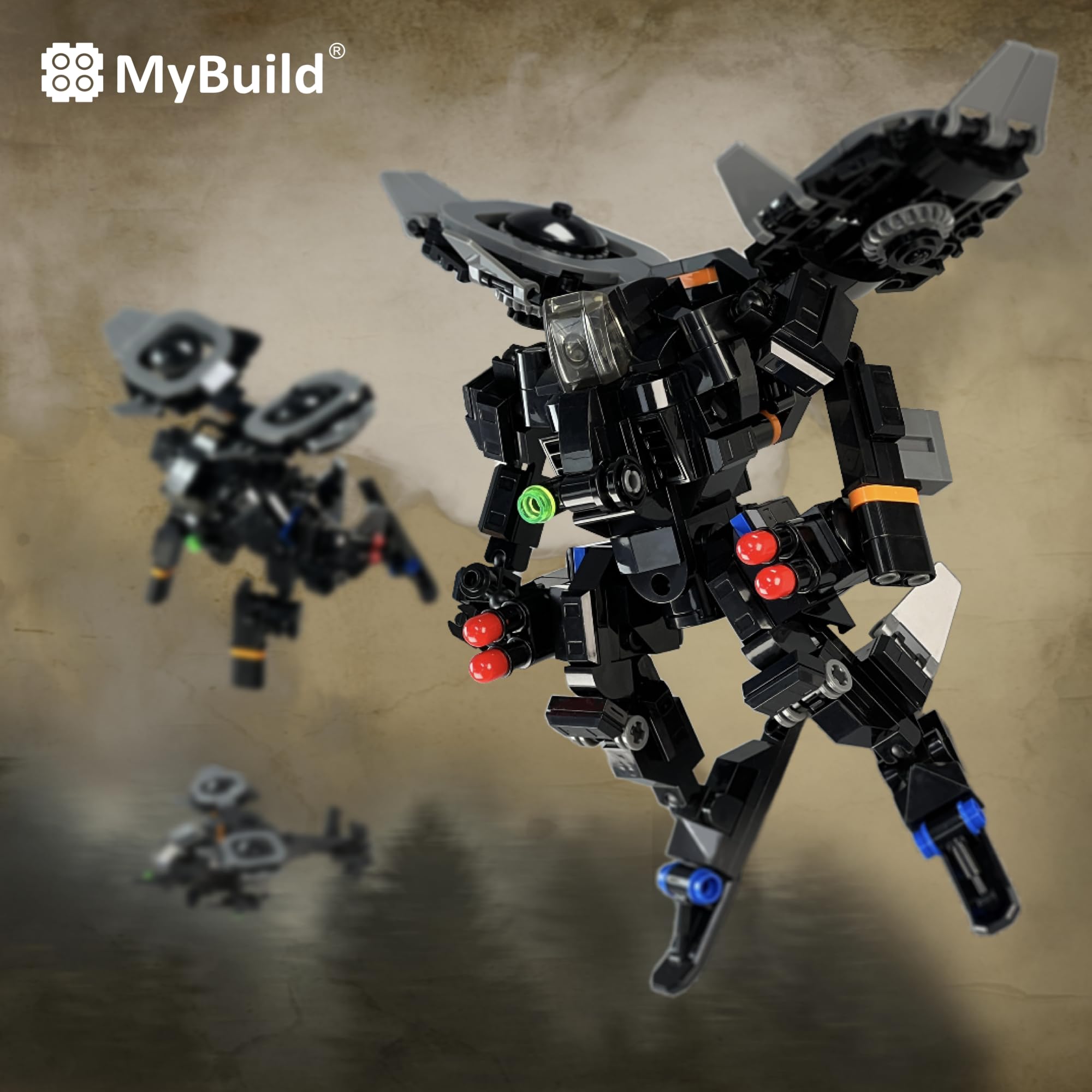 Mua MyBuild Mecha Frame Raider M 6017 - Flying Mech with Wings Military Exploration Armed Forces ...