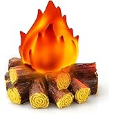 Bestview LED Simulation Charcoal Flame Lamp Fake Campfire Night Light ...