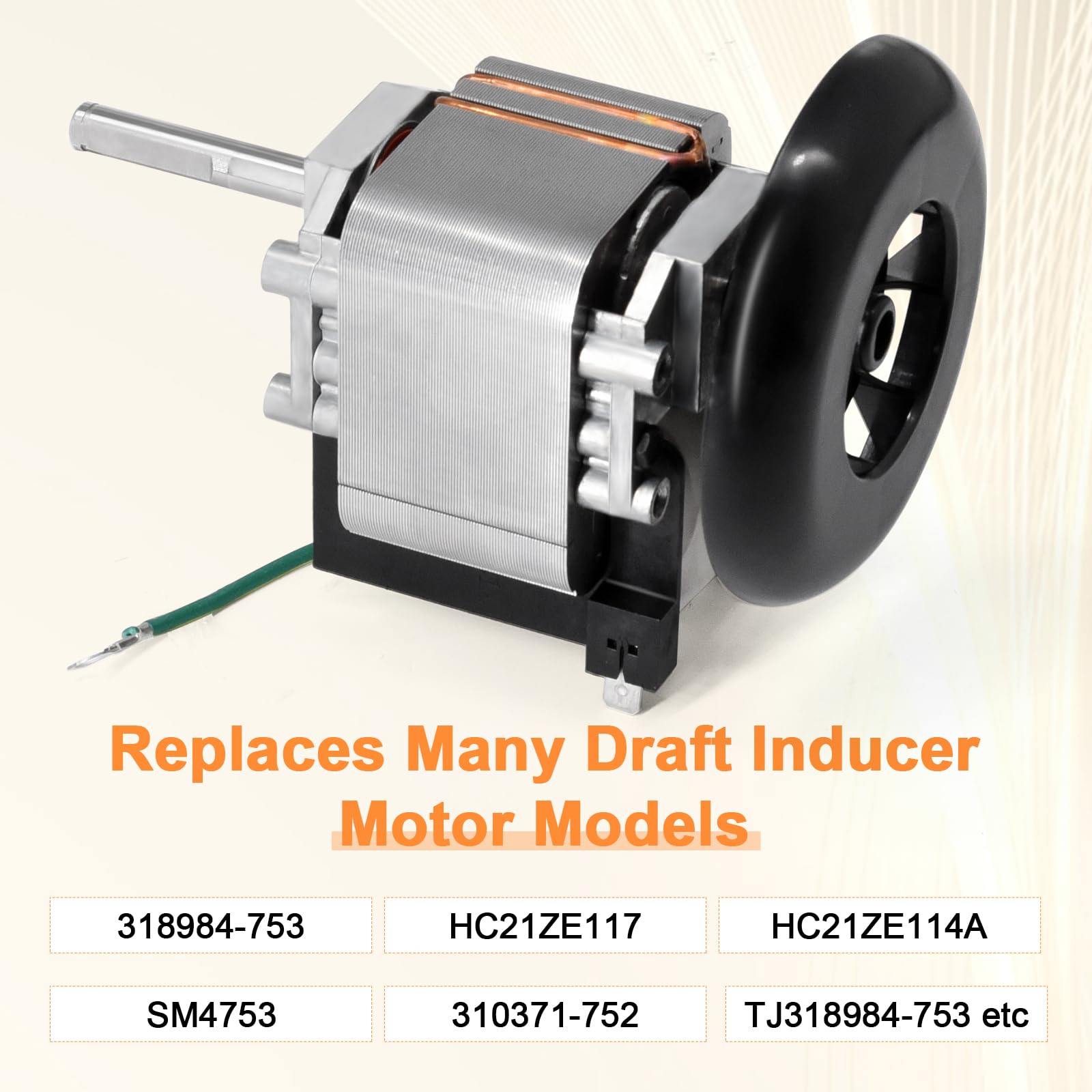 115V 70W 3000 RPM Motor HC21ZE122A HC21ZS122 Draft Inducer Blower Motor ...