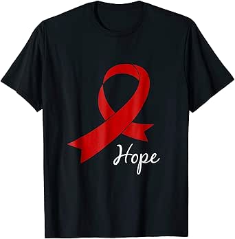 Amazon.com: Aids Hope Shirt World Aids Day Tshirt Awareness Hiv Gift ...