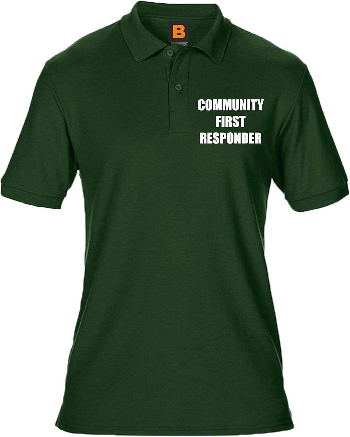 Community First Responder Printed Green Polo Shirt, Medical Clothing ...