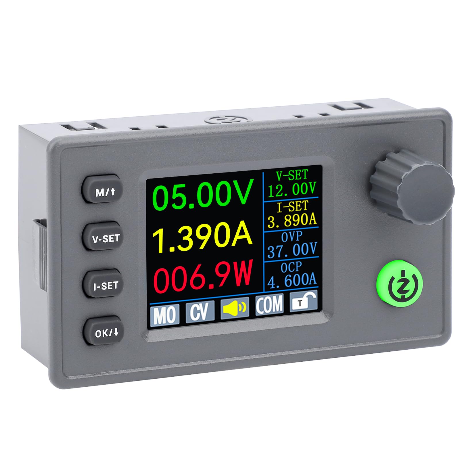 DROK Adjustable Voltage Regulator - Color LCD Display Buck Boost ...