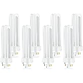 Circle - PLC/13/E/DD/827 (4 Pack) PLC-13W 827, 4 Pin G24q-1, 13 Watt Double Tube, Compact ...